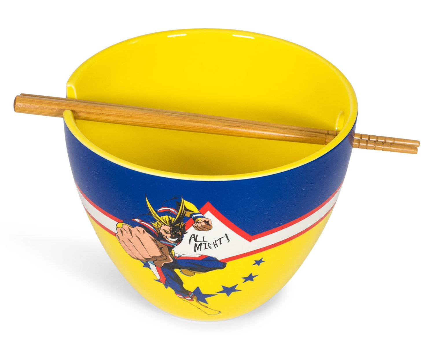 My Hero Academia All Might Dinnerware Set | 16-Ounce Ramen Bowl and Ch