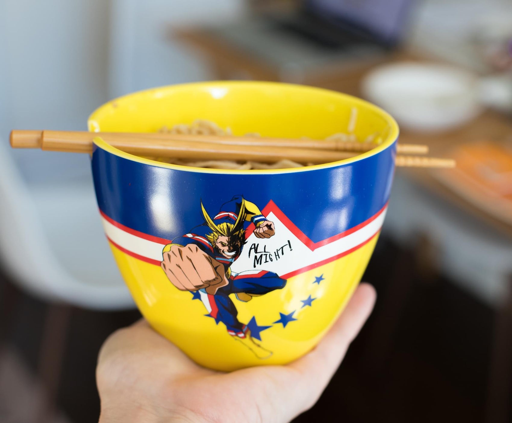 My Hero Academia All Might Dinnerware Set | 16-Ounce Ramen Bowl and Ch