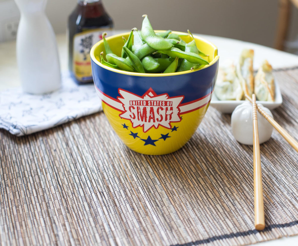 My Hero Academia All Might Dinnerware Set | 16-Ounce Ramen Bowl and Ch