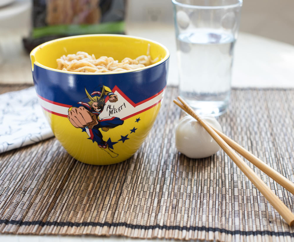 My Hero Academia All Might Dinnerware Set | 16-Ounce Ramen Bowl and Ch