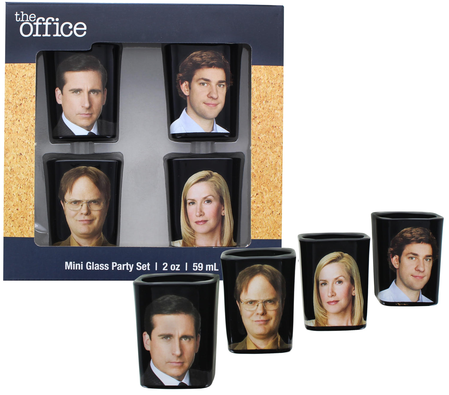 The Office Character Shot Glass Set of 4 | Free Shipping