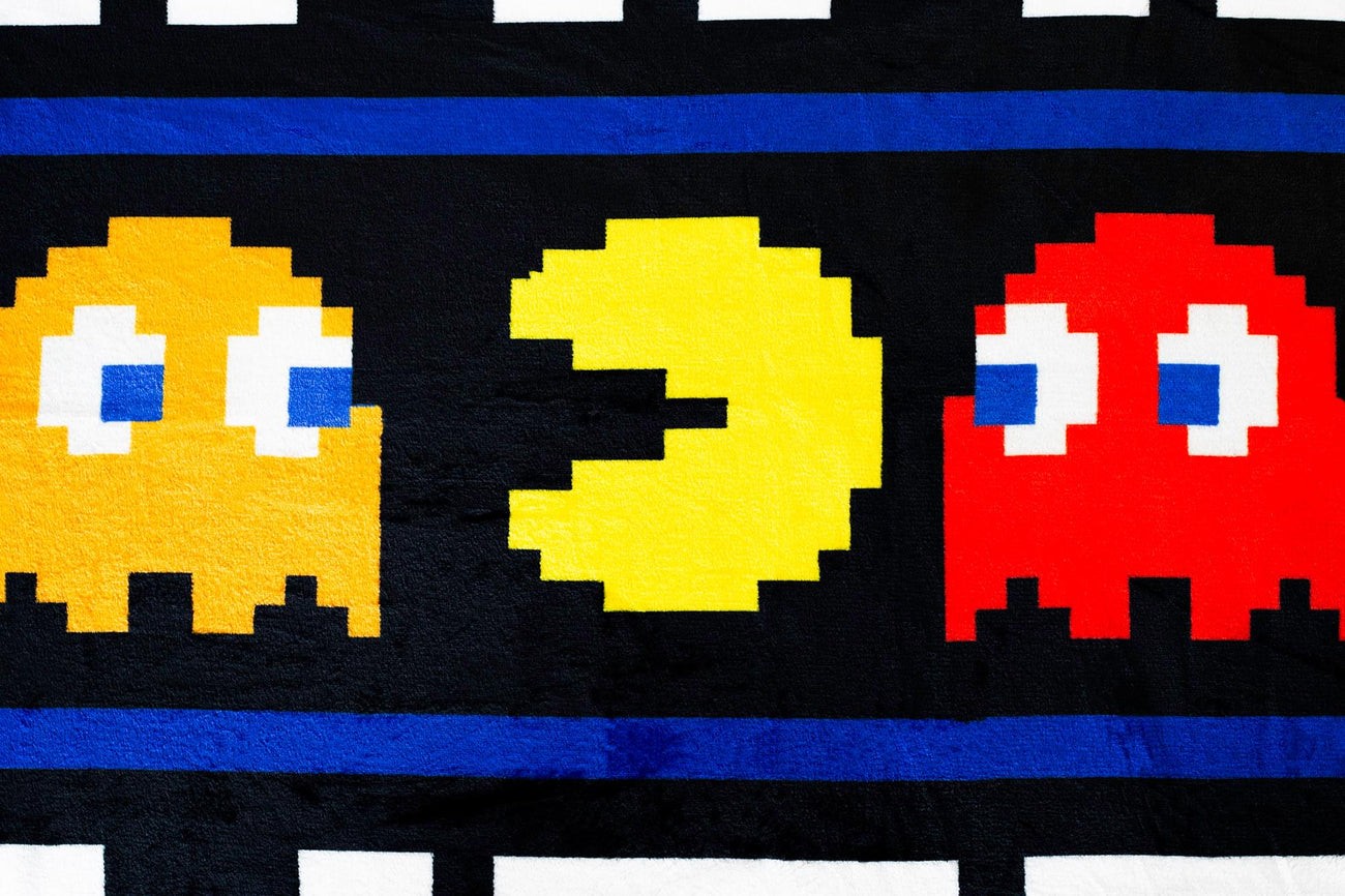 Pac-Man Game Over 45 x 60 Inch Fleece Throw Blanket | Free Shipping