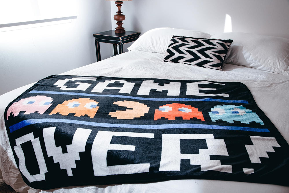 Pac-Man Game Over 45 x 60 Inch Fleece Throw Blanket | Free Shipping