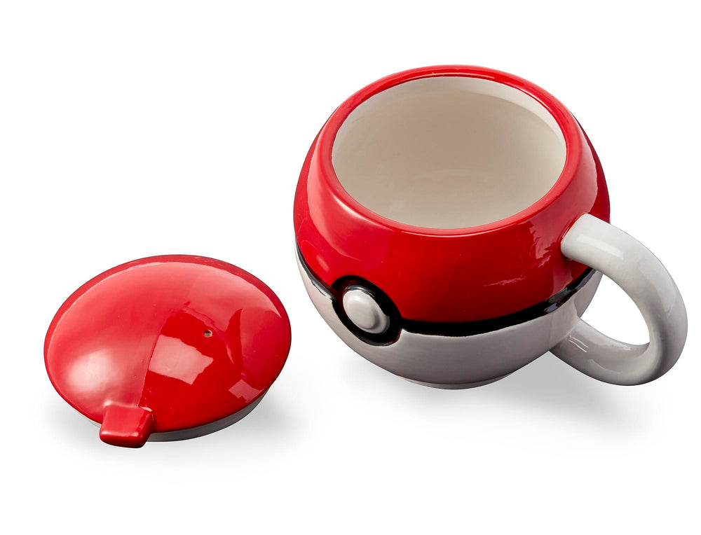 Pokemon Pokeball Mug with Lid | Free Shipping
