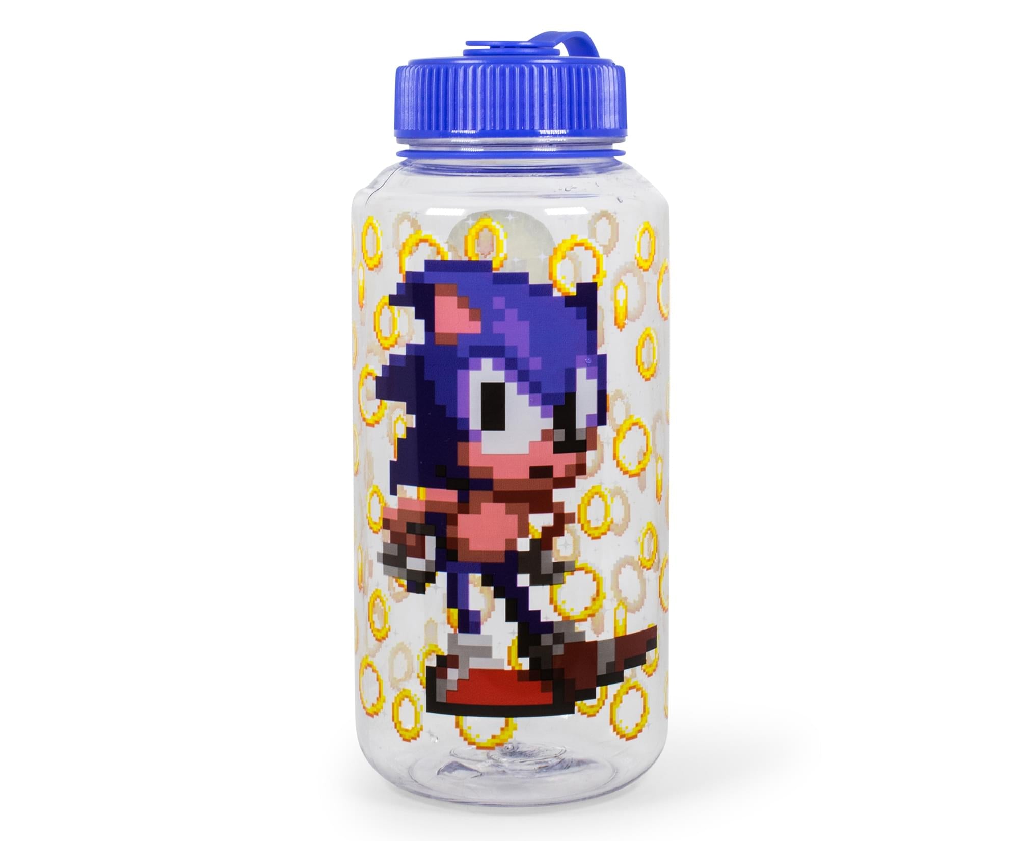 Sonic the Hedgehog and Rings Plastic Water Bottle | Free Shipping