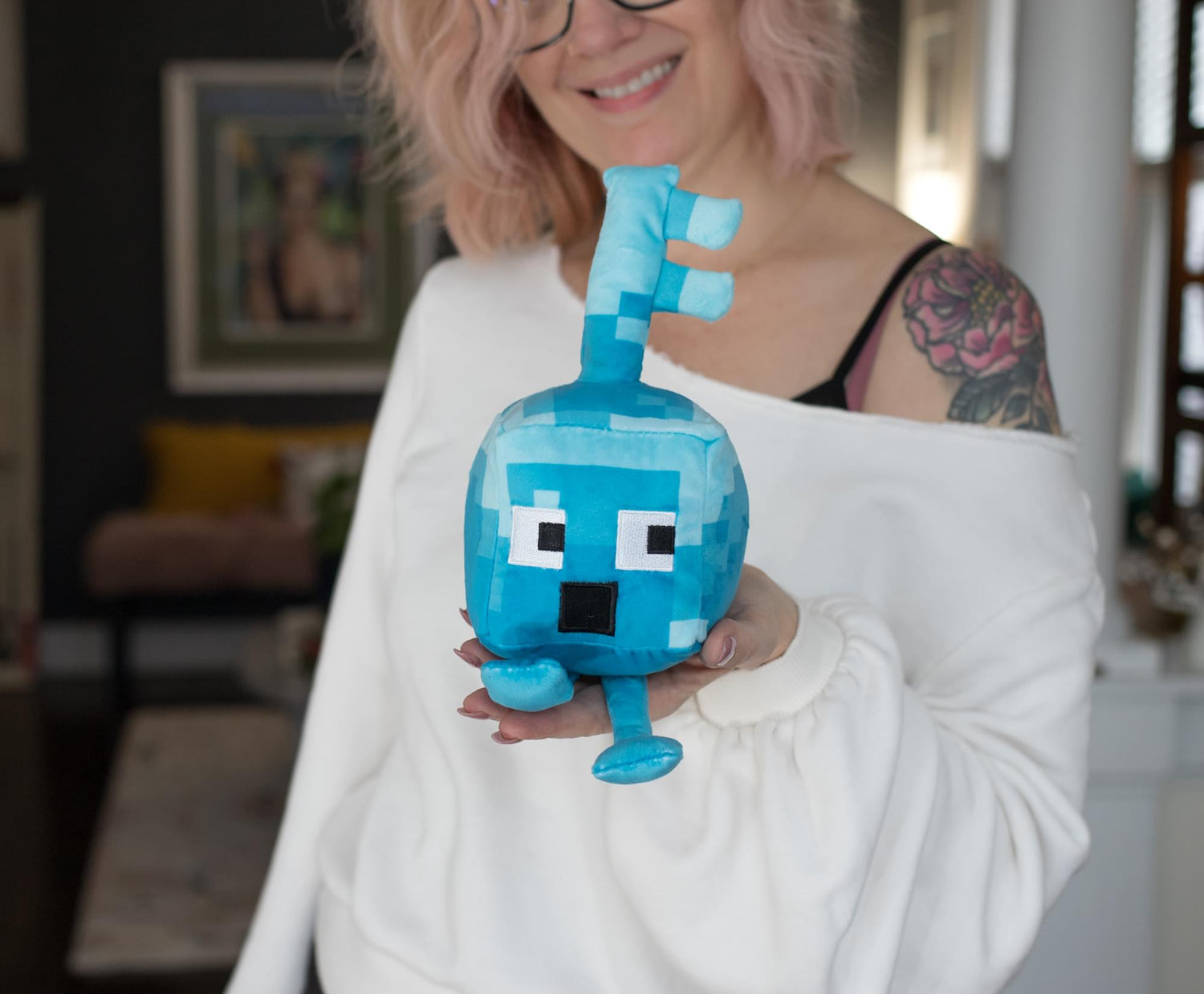 Minecraft Dungeons 7 Inch Diamond Key Golem Plush | Free Shipping