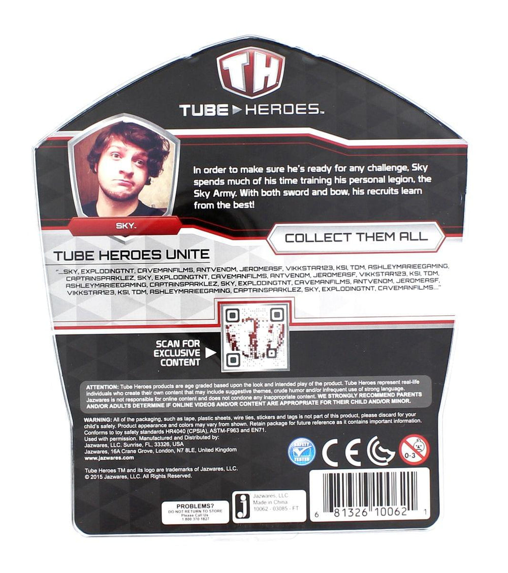 Tube Heroes 3" Action Figure 2-Pack Sky Hero | Free Shipping