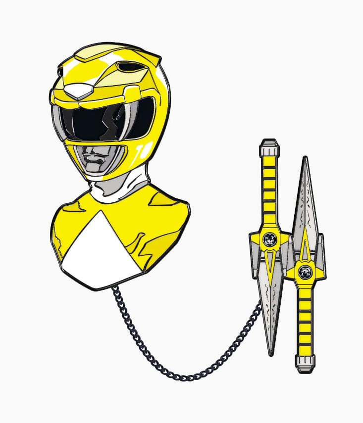 Power Rangers Enamel Icon Pin | Yellow Ranger | Free Shipping