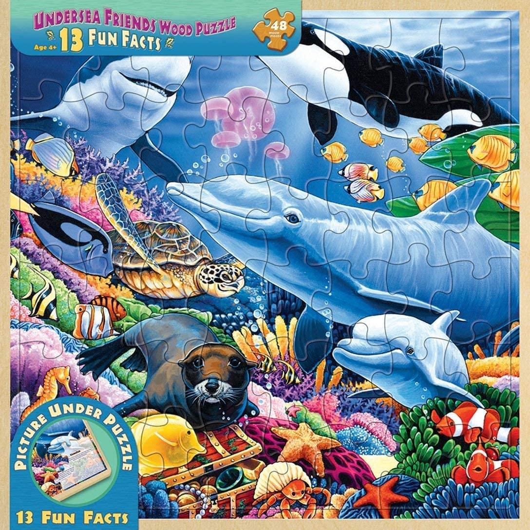Undersea Friends 48 Piece Real Wood Jigsaw Puzzle | Free Shipping