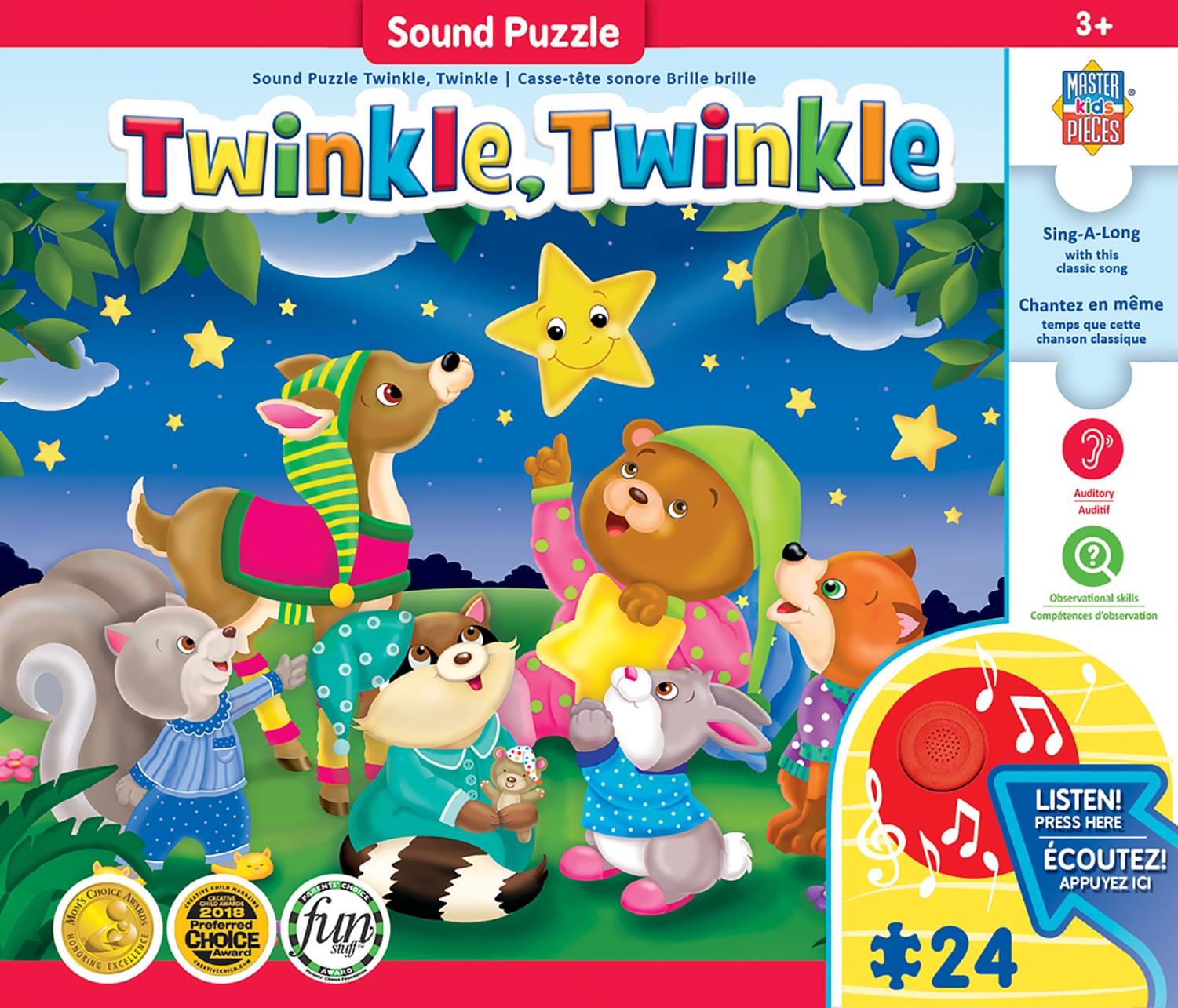 Twinkle Twinkle 24 Piece Sing-A-Long Song Soud Puzzle | Free Shipping