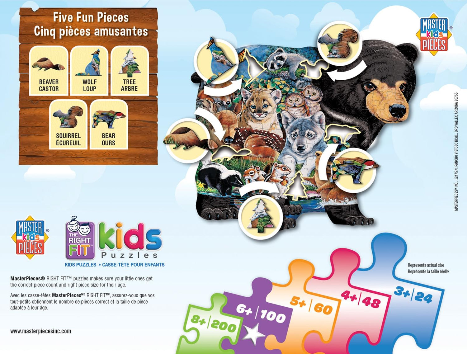 Forest Friends Shaped 100 Piece Jigsaw Puzzle | Free Shipping