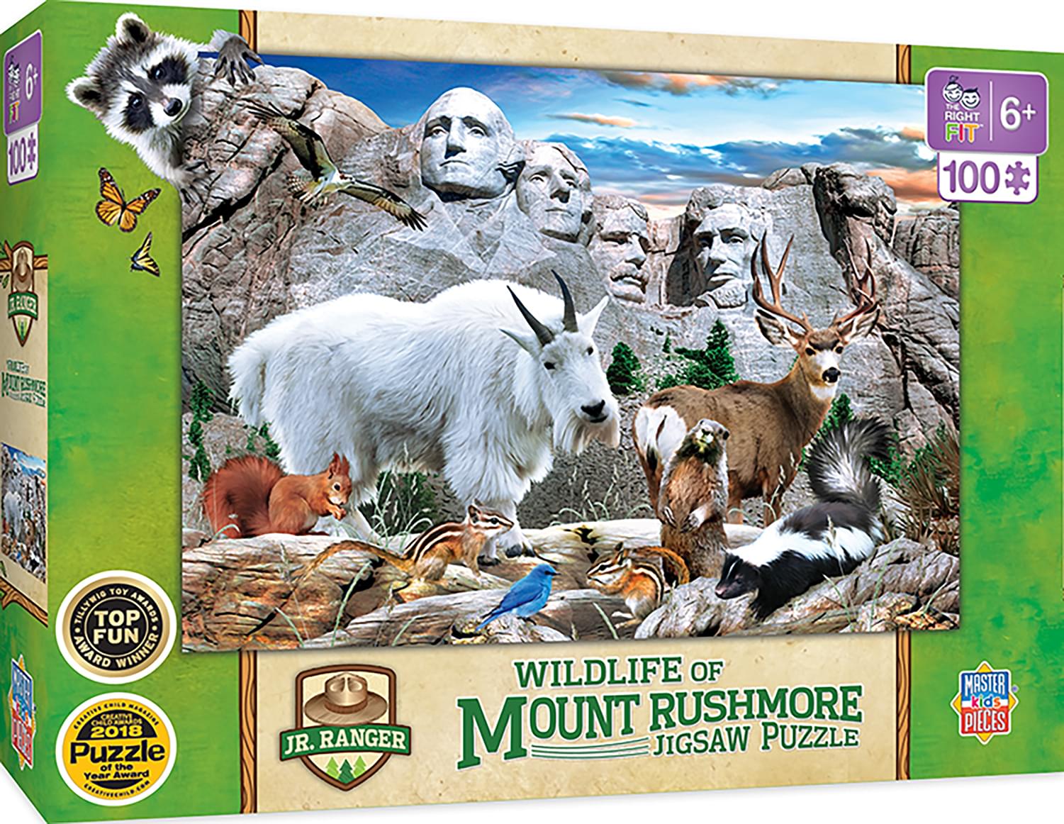 Wildlife of Mount Rushmore 100 Piece Jigsaw Puzzle | Free Shipping