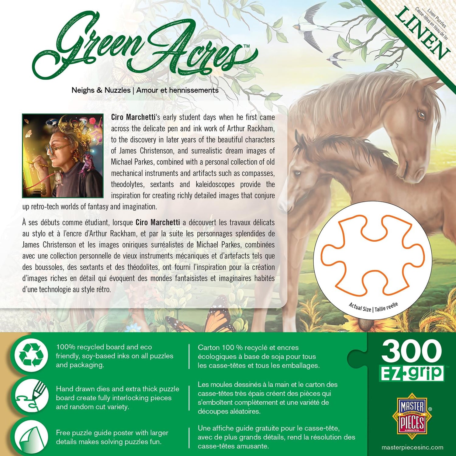 Neighs & Nuzzles 300 Piece Large EZ Grip Jigsaw Puzzle | Free Shipping