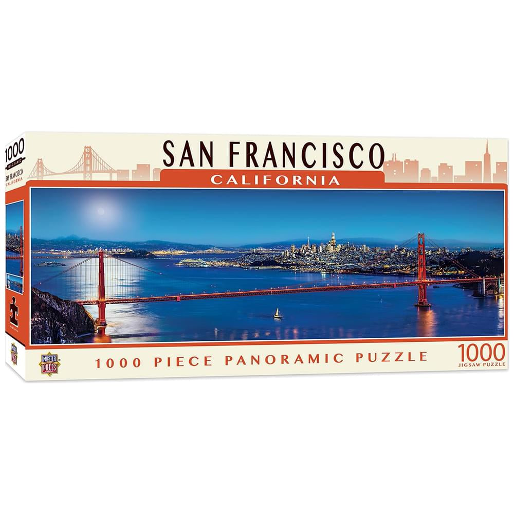 San Francisco 1000 Piece Panoramic Jigsaw Puzzle | Free Shipping