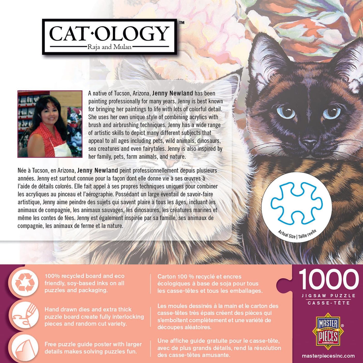 Cat-Ology Raja and Mulan 1000 Piece Jigsaw Puzzle | Free Shipping