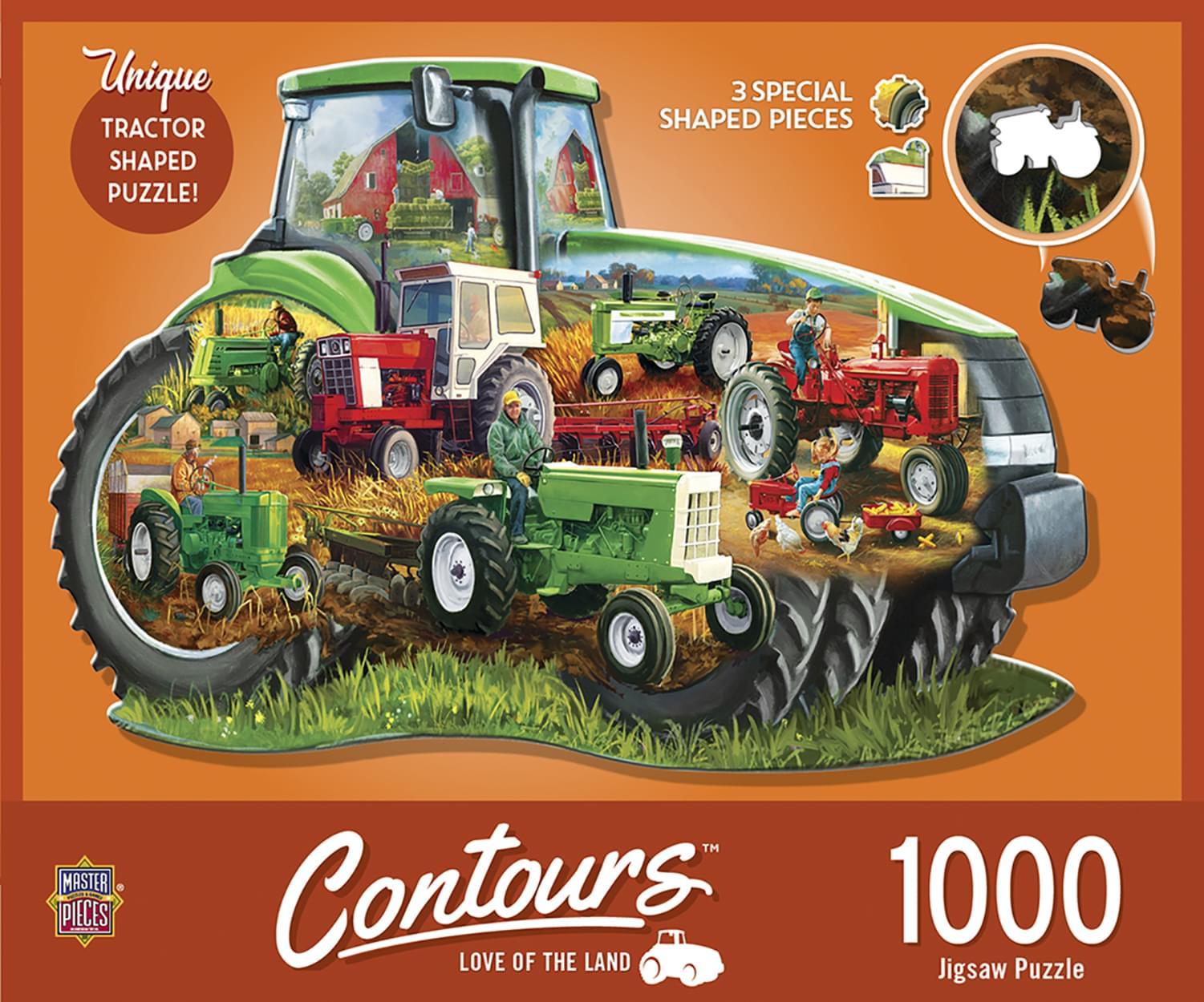 Tractor Shape 1000 Piece Jigsaw Puzzle | Free Shipping