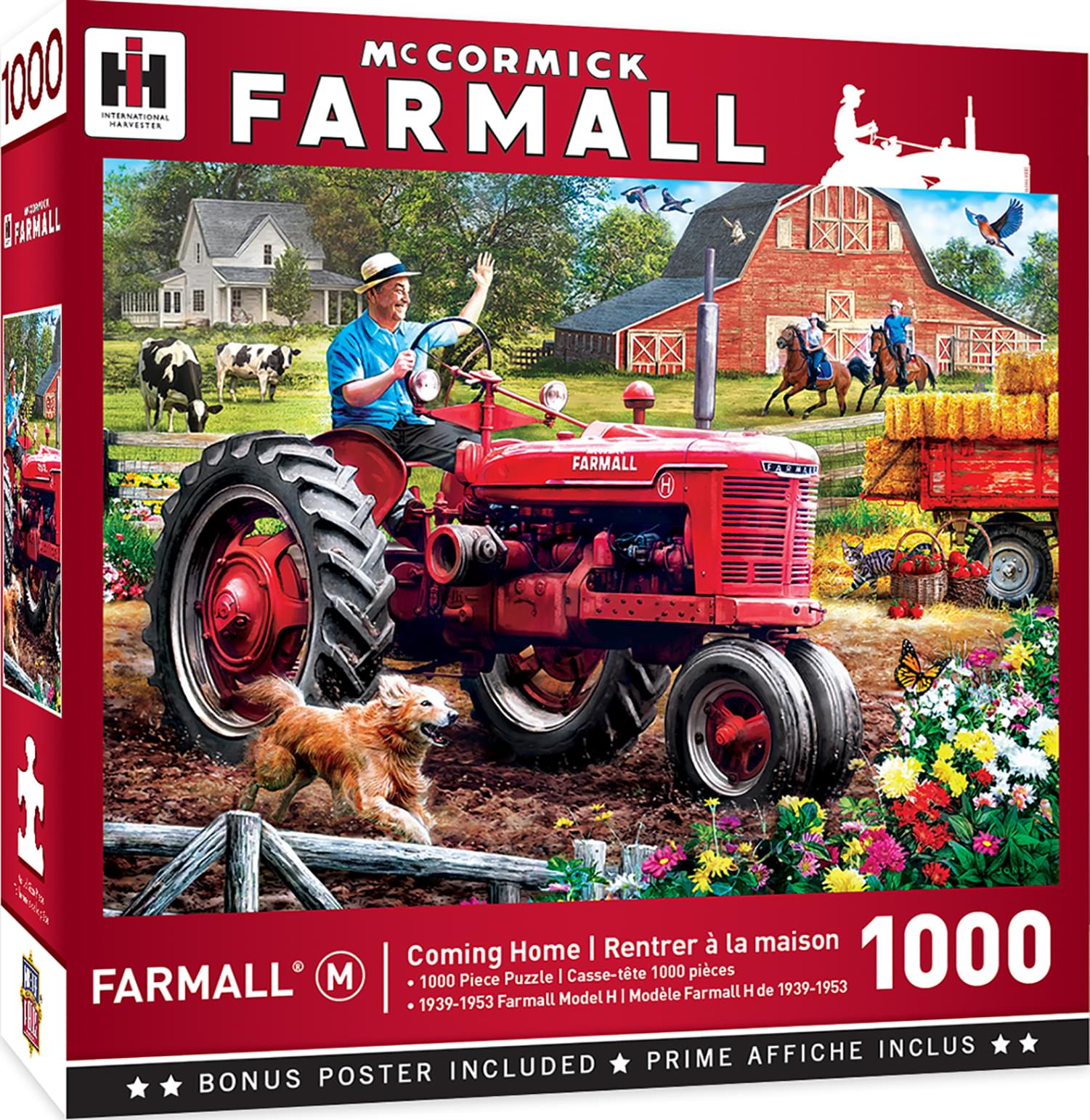 Farmall Tractors Coming Home 1000 Piece Jigsaw Puzzle | Free Shipping