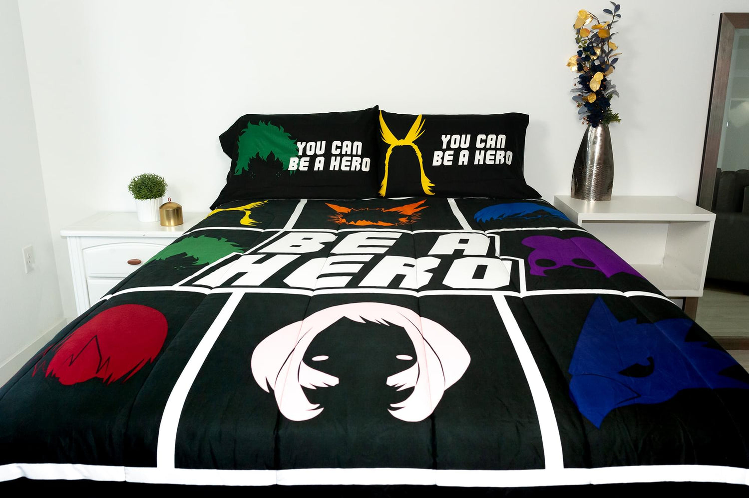 My Hero Academia Be A Hero 90x86 Inch Full/Queen Comforter | Free Ship