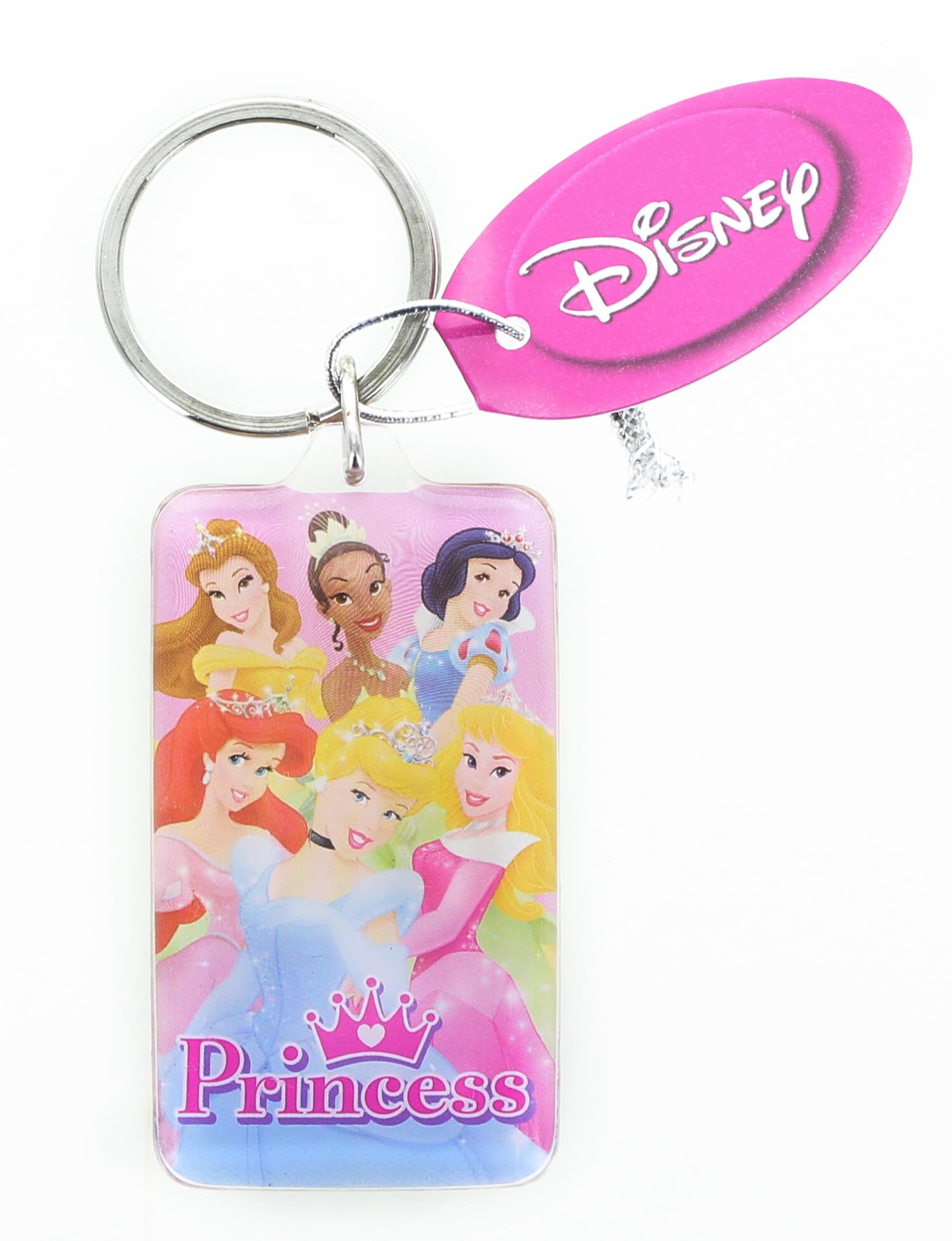 Disney Princess Rectangular Lucite Key Ring | Free Shipping