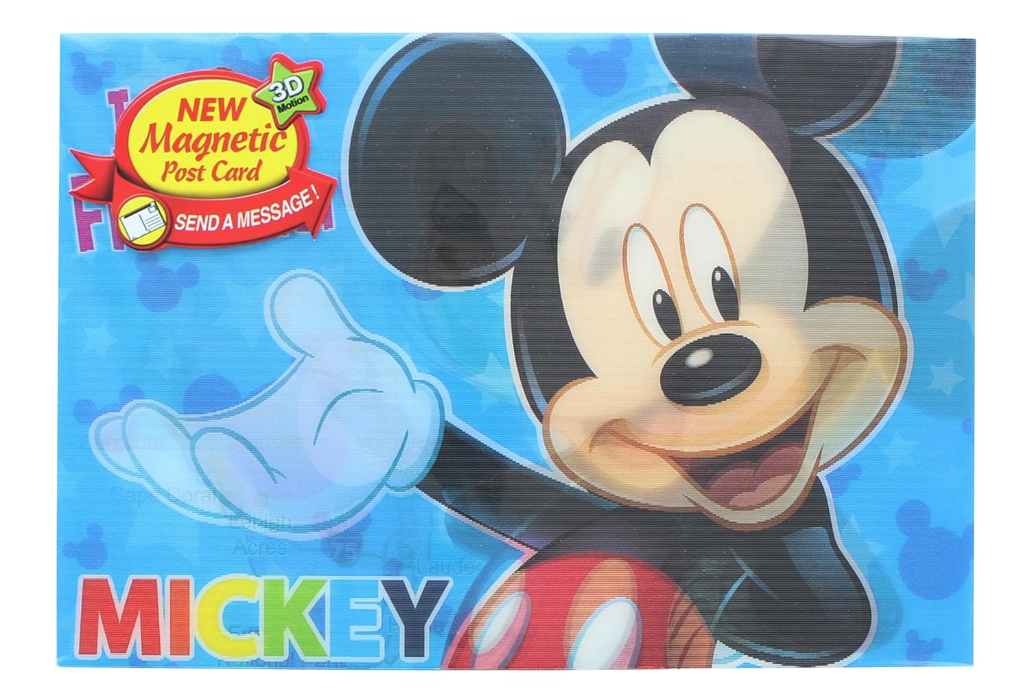 Disney Mickey Mouse Florida 3D Motion Picture Card Magnet | Free Shipp