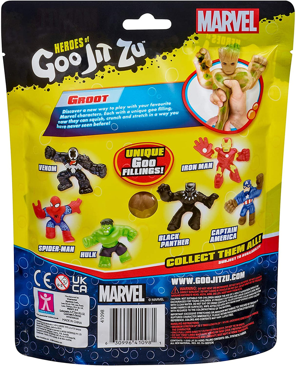 Marvel Heroes of Goo Jit Zu Figure | Groot | Free Shipping