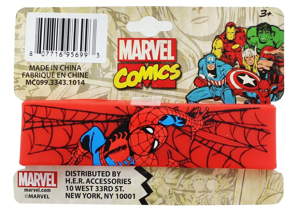 Marvel Spider-Man Printed Rubber Bracelet | Free Shipping