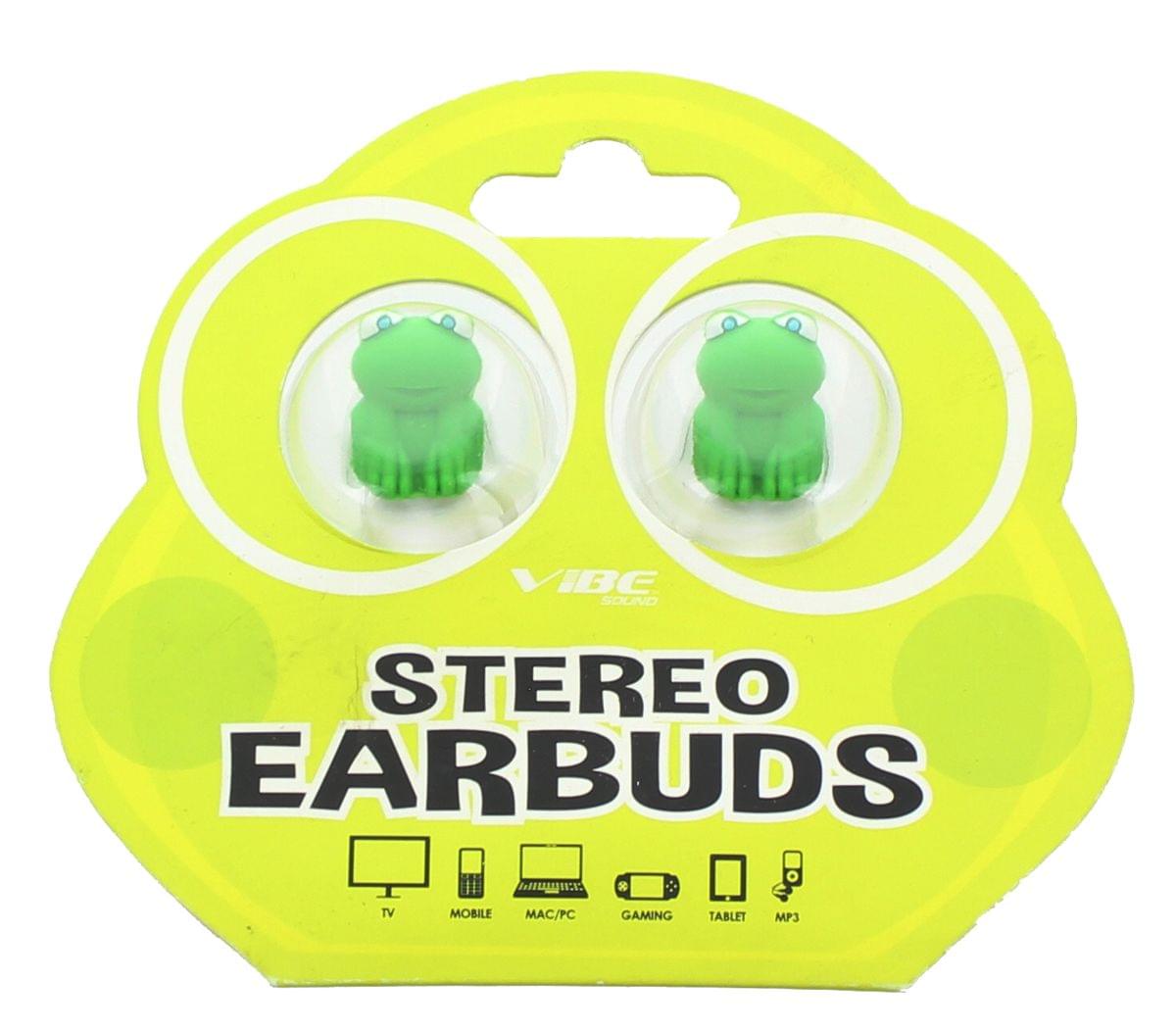 Vibe Molded Frog In-Ear Earbuds | Free Shipping
