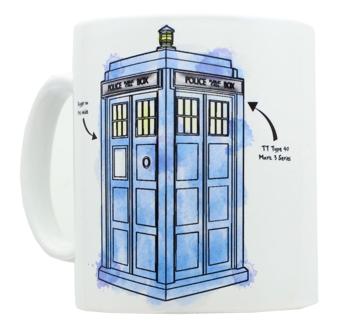 Doctor Who Watercolor TARDIS Mug | Free Shipping