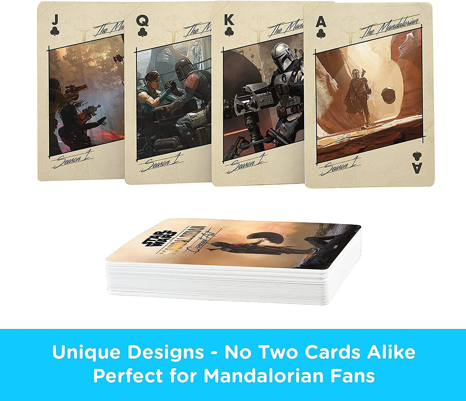 Star Wars Art of the Mandalorian Playing Cards | Free Shipping