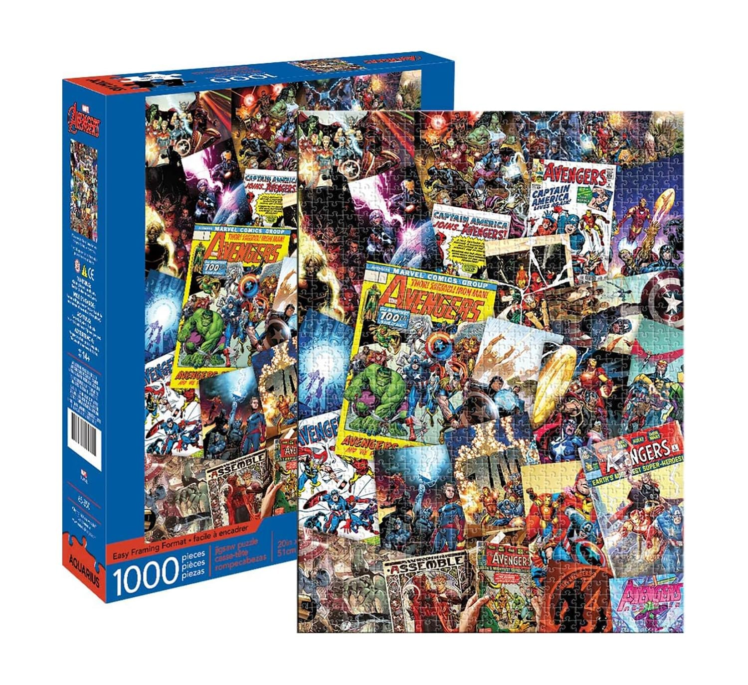 Marvel Avengers Comic Collage 1000 Piece Jigsaw Puzzle | Free Shipping