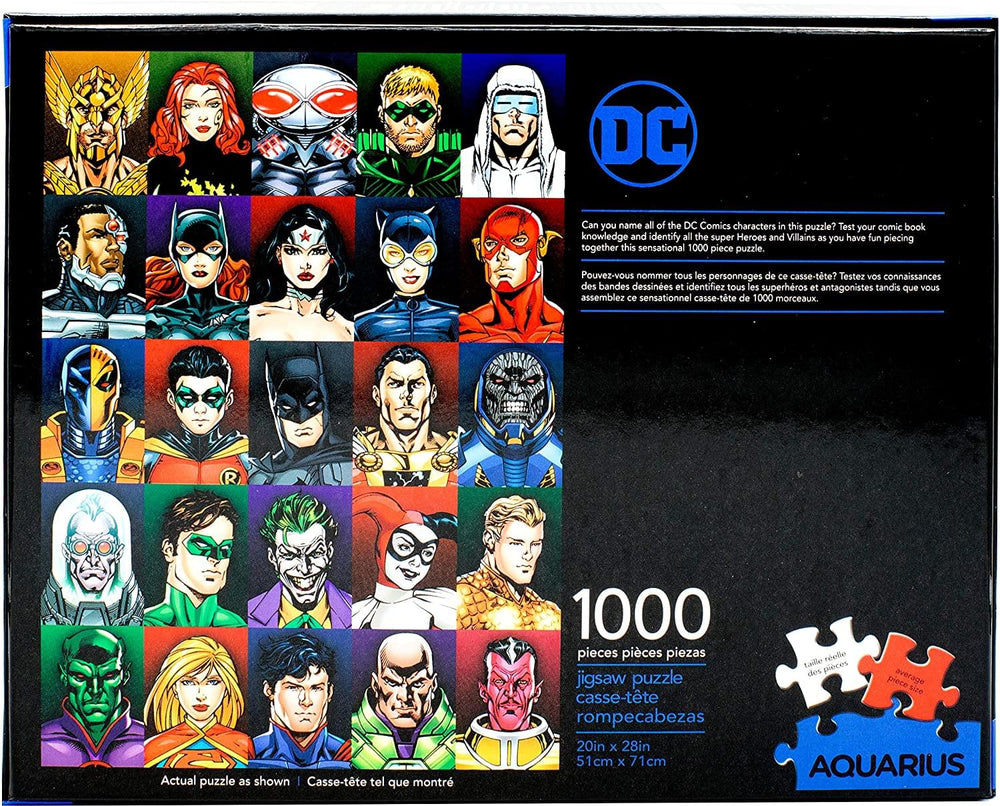 DC Comics Faces 1000 Piece Jigsaw Puzzle | Free Shipping