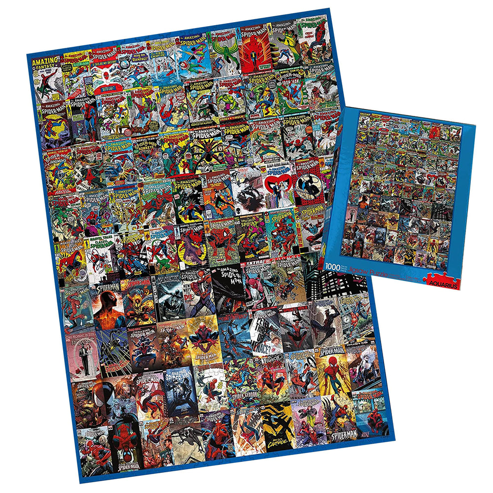 Marvel Spider-Man Covers 1000 Piece Jigsaw Puzzle | Free Shipping