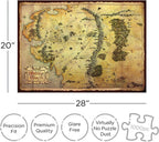 The Hobbit Map 1000 Piece Jigsaw Puzzle | Free Shipping