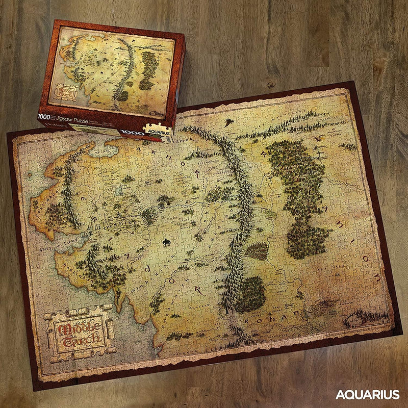 The Hobbit Map 1000 Piece Jigsaw Puzzle | Free Shipping