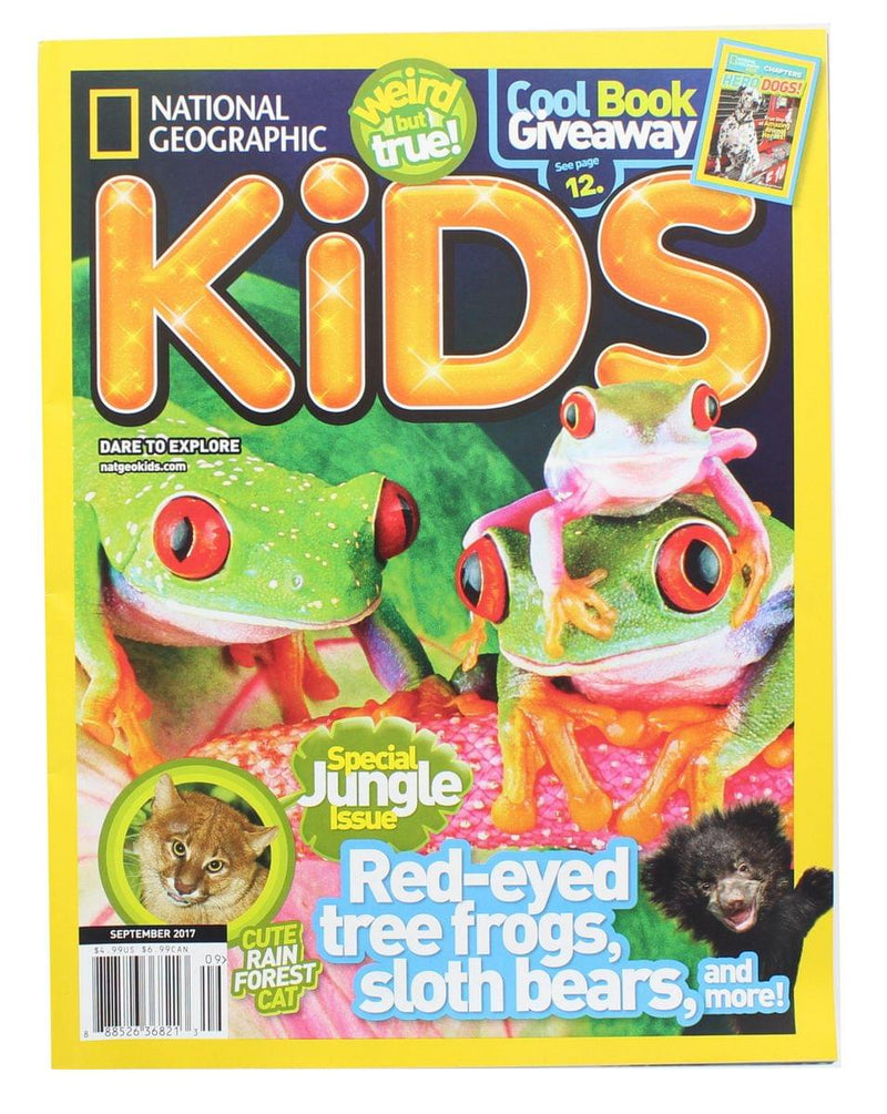 National Geographic Kids Magazine: Tree Frogs (Sept. 2017) | Free Ship