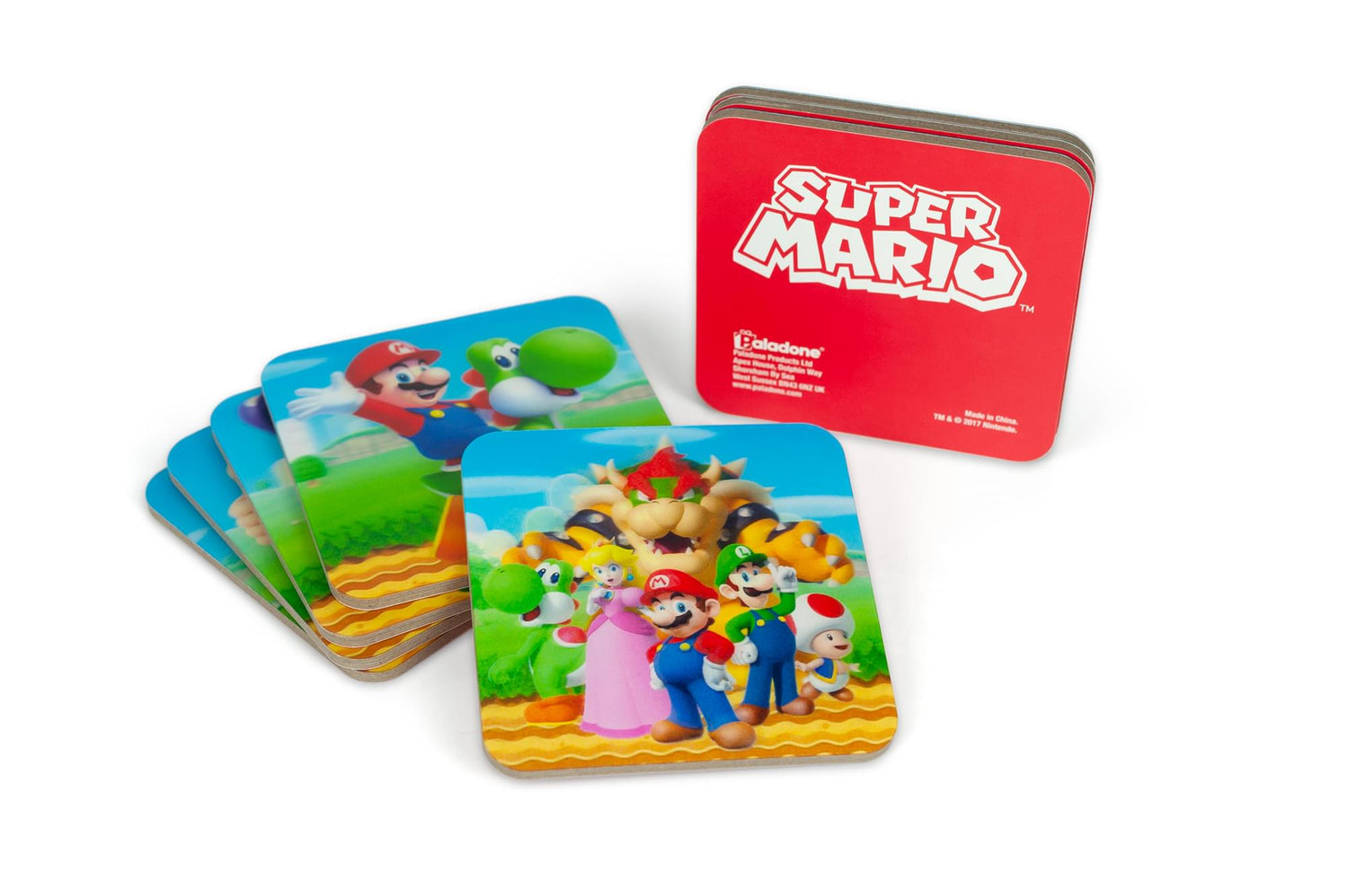 Super Mario Bros. 3D 4-Piece Coaster Set | Free Shipping