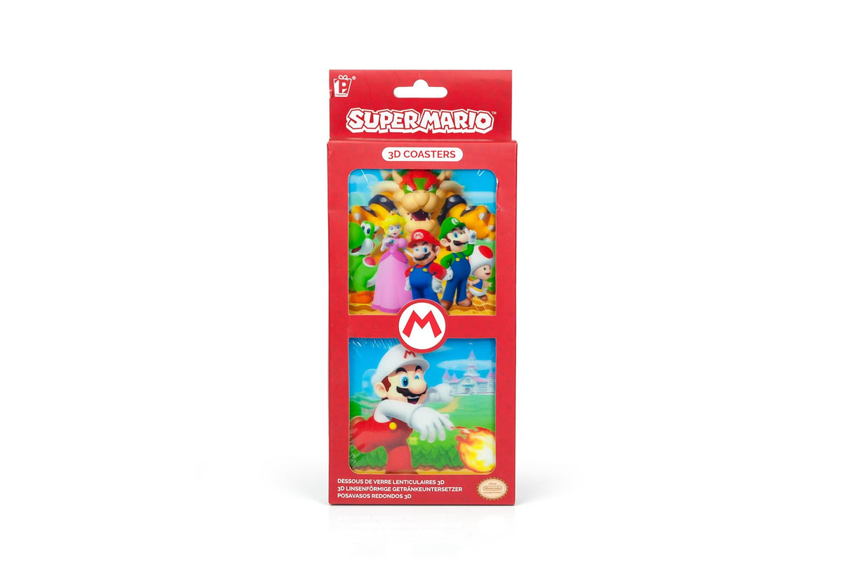 Super Mario Bros. 3D 4-Piece Coaster Set | Free Shipping