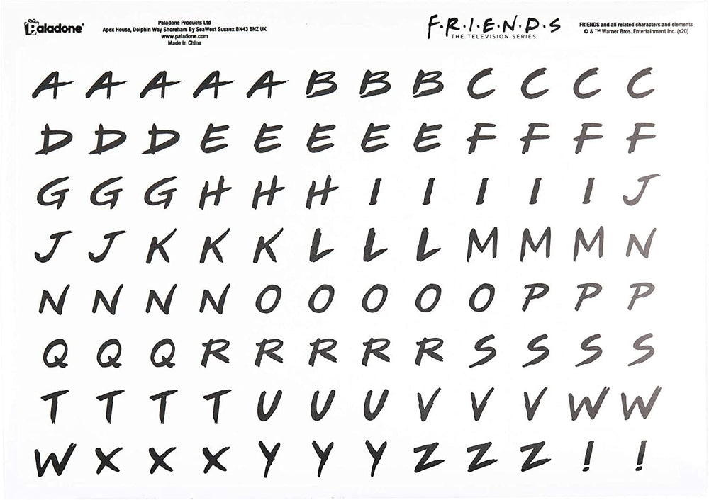 Friends Gadget Decal Stickers | 4 Sheets | Free Shipping