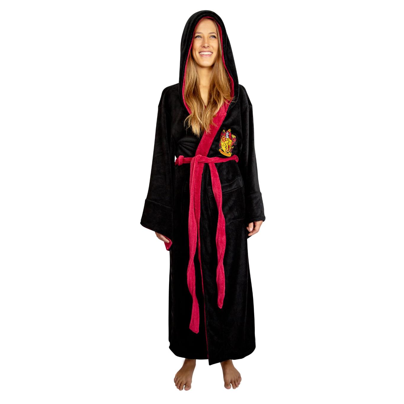 Harry Potter Gryffindor Adult Hooded Fleece Robe | Free Shipping