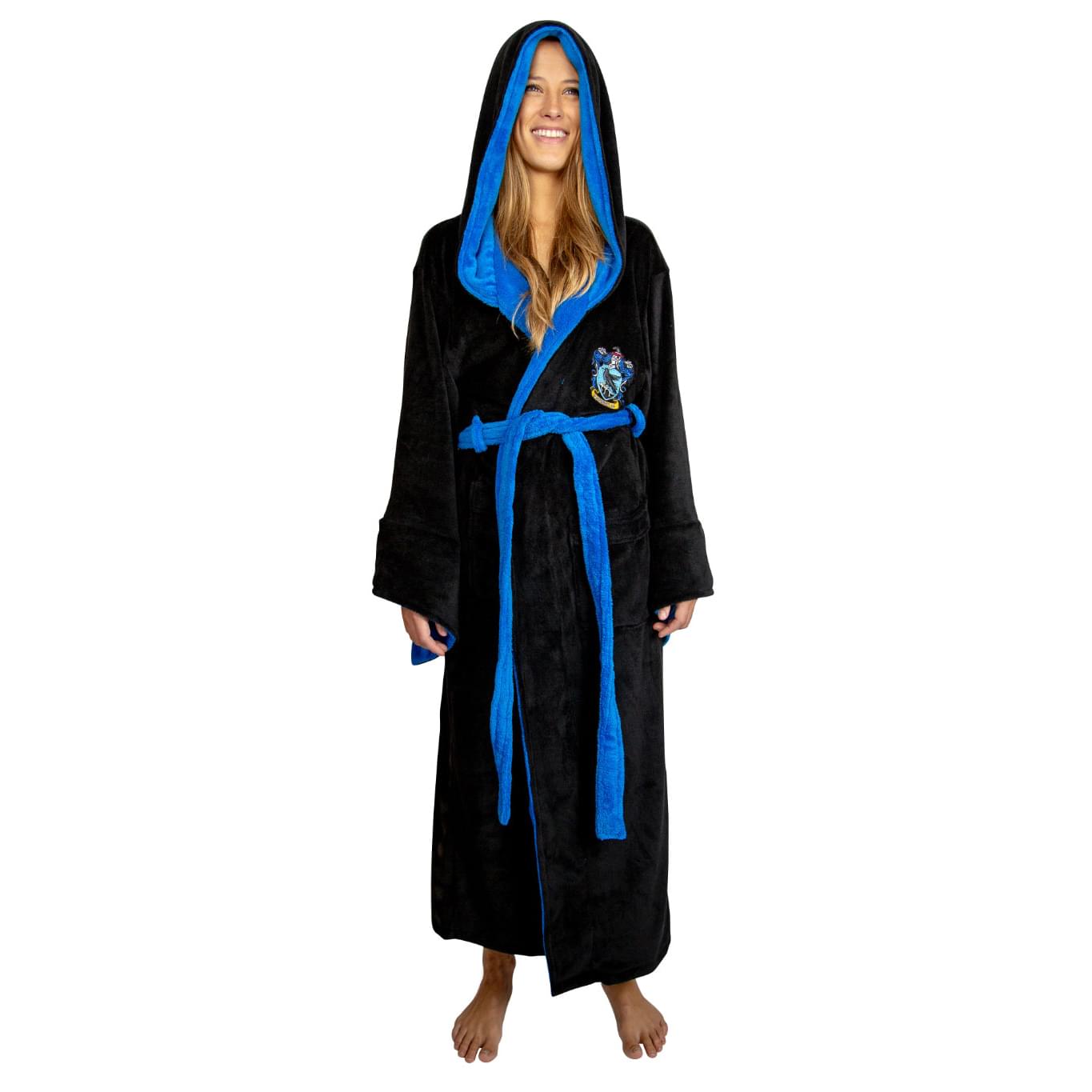 Harry Potter Ravenclaw Adult Hooded Fleece Robe | Free Shipping