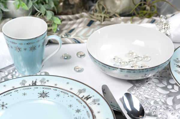 Frozen 2 Themed 16 Piece Ceramic Dinnerware Set | Free Shipping