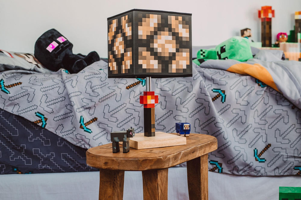 Minecraft Glowstone 14 Inch Corded Desk Lamp | Free Shipping