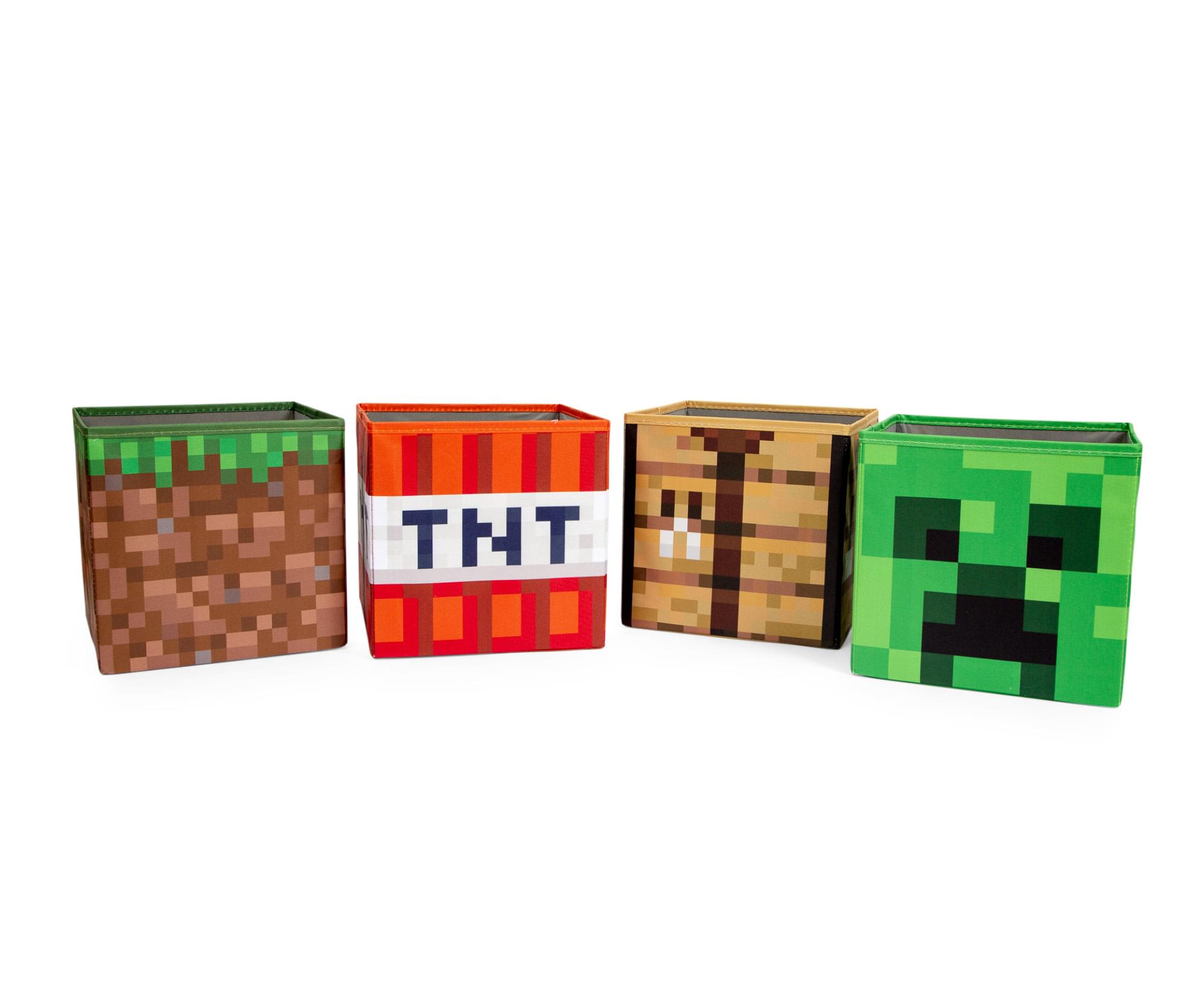 Minecraft 10 Inch Storage Box Set of 4 | Free Shipping