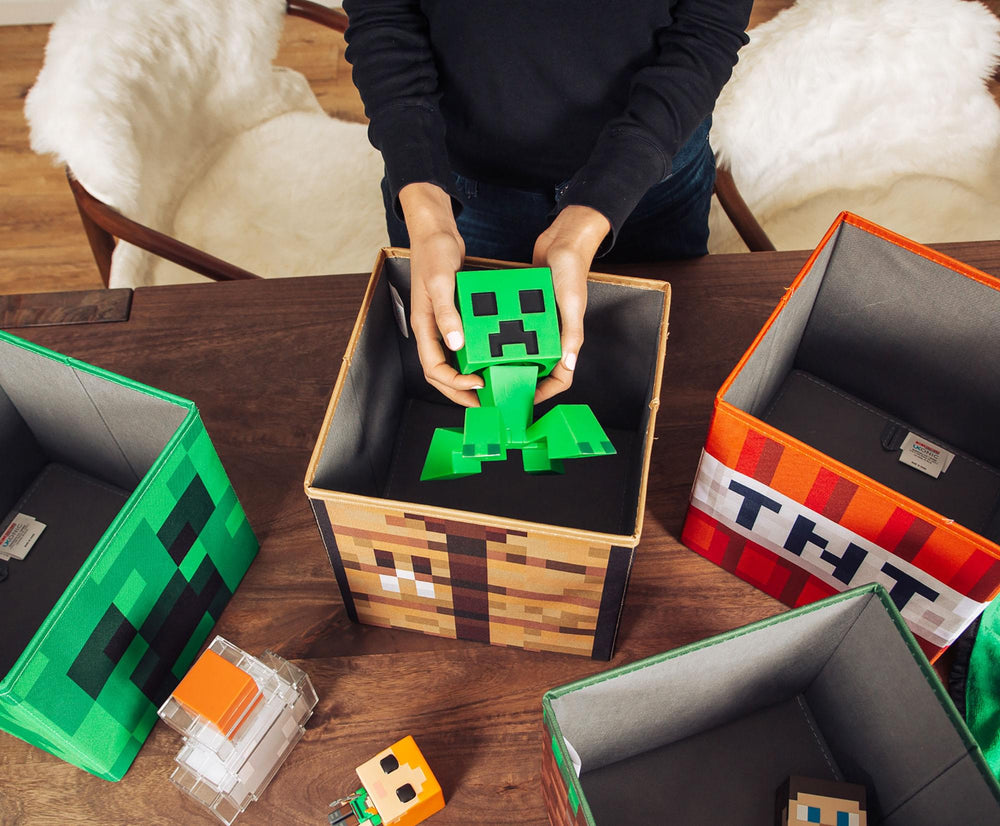 Minecraft 10 Inch Storage Box Set of 4 | Free Shipping