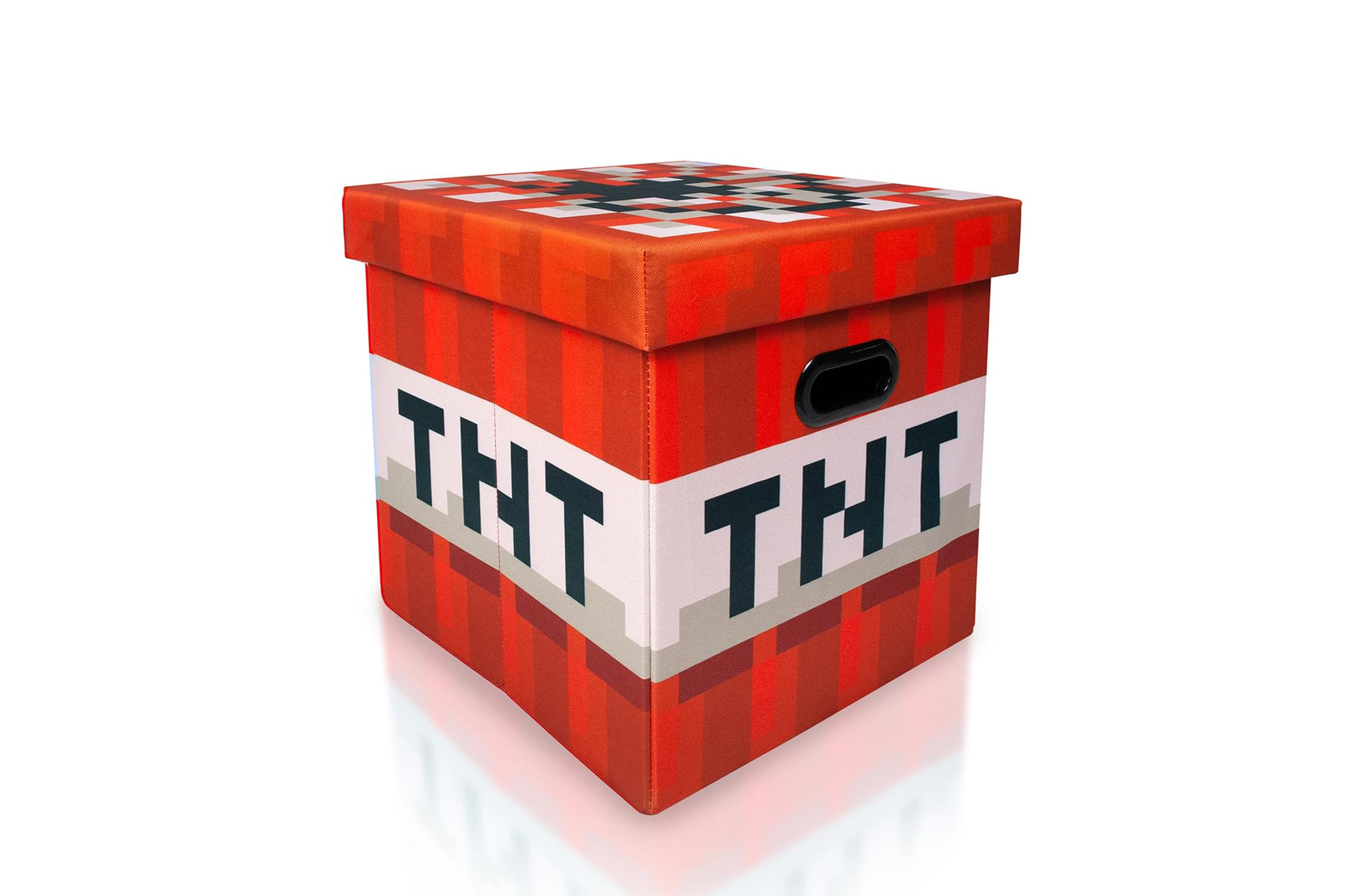 Minecraft TNT Block 15 Inch Storage Cube with Lid | Free Shipping