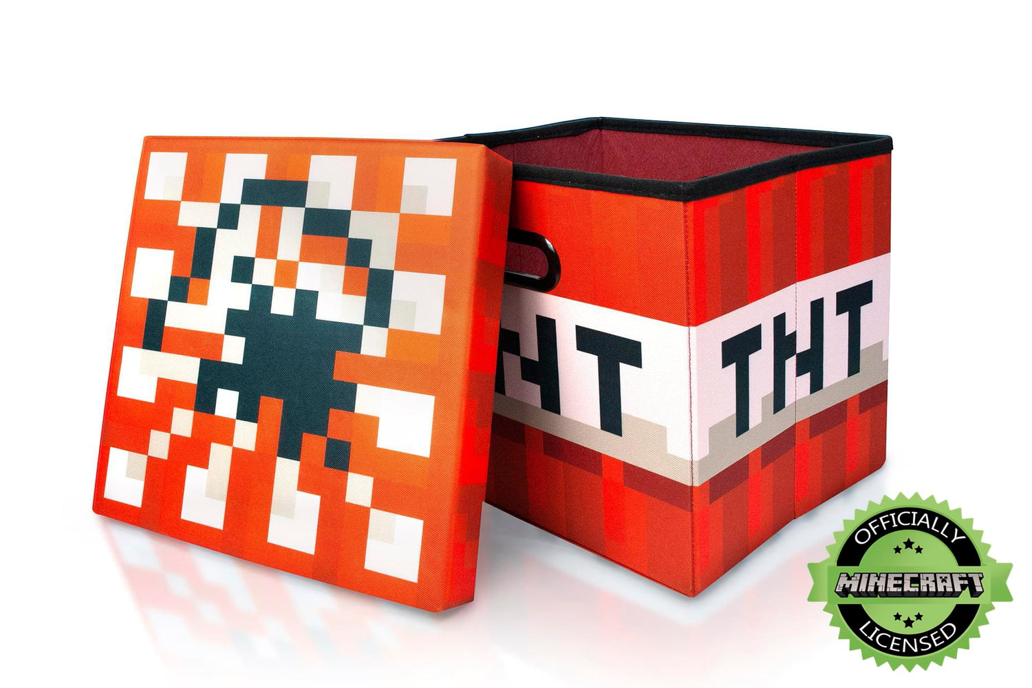 Minecraft TNT Block 15 Inch Storage Cube with Lid | Free Shipping