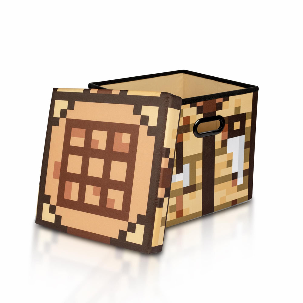 Minecraft 15 Inch Crafting Table Storage Bin | Free Shipping