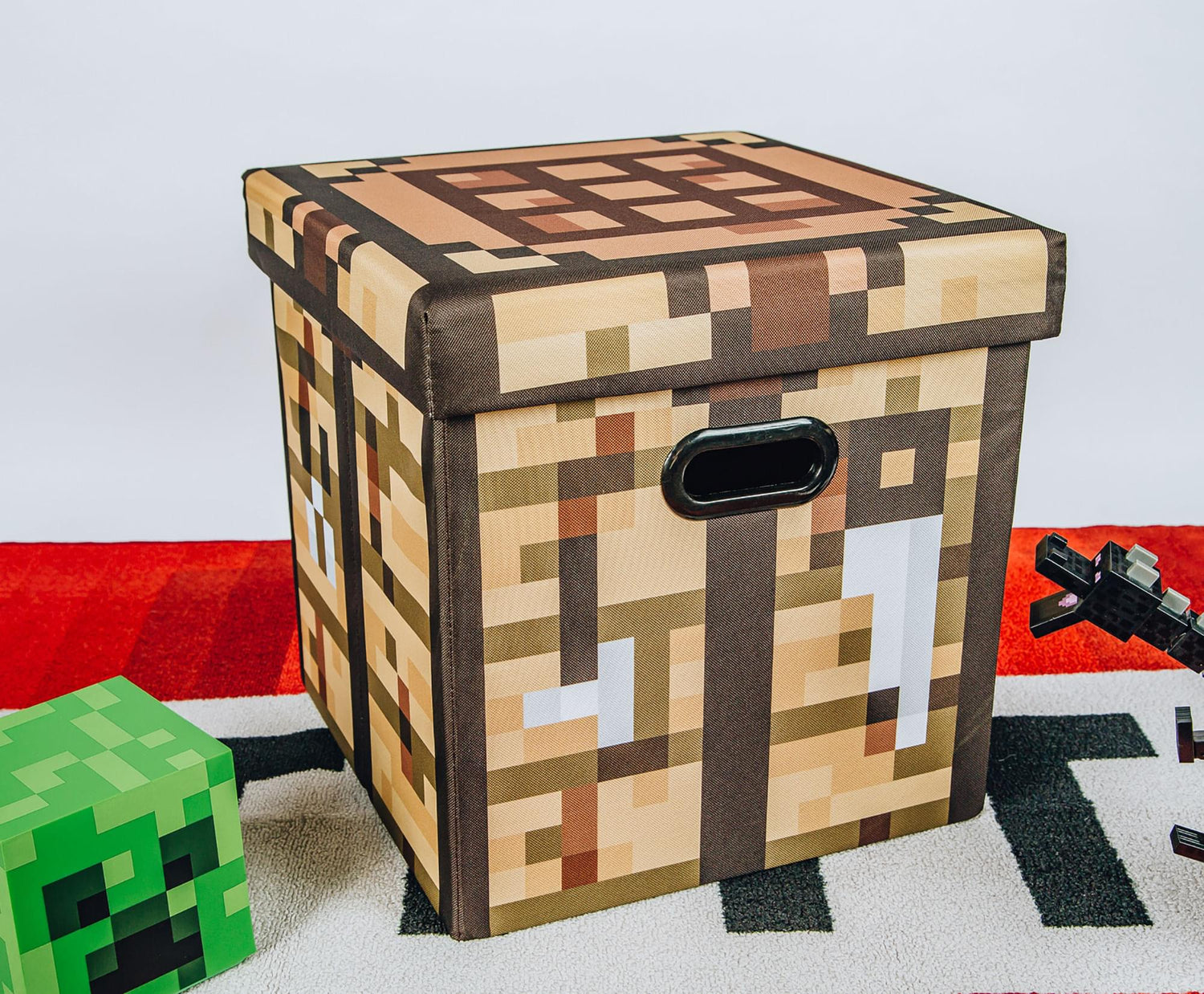 Minecraft 15 Inch Crafting Table Storage Bin | Free Shipping