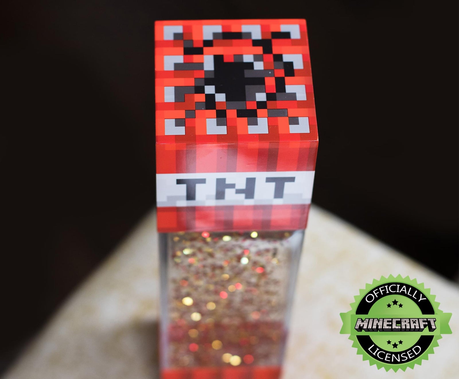 Minecraft TNT 12 Inch LED Glitter Motion Lamp | Free Shipping