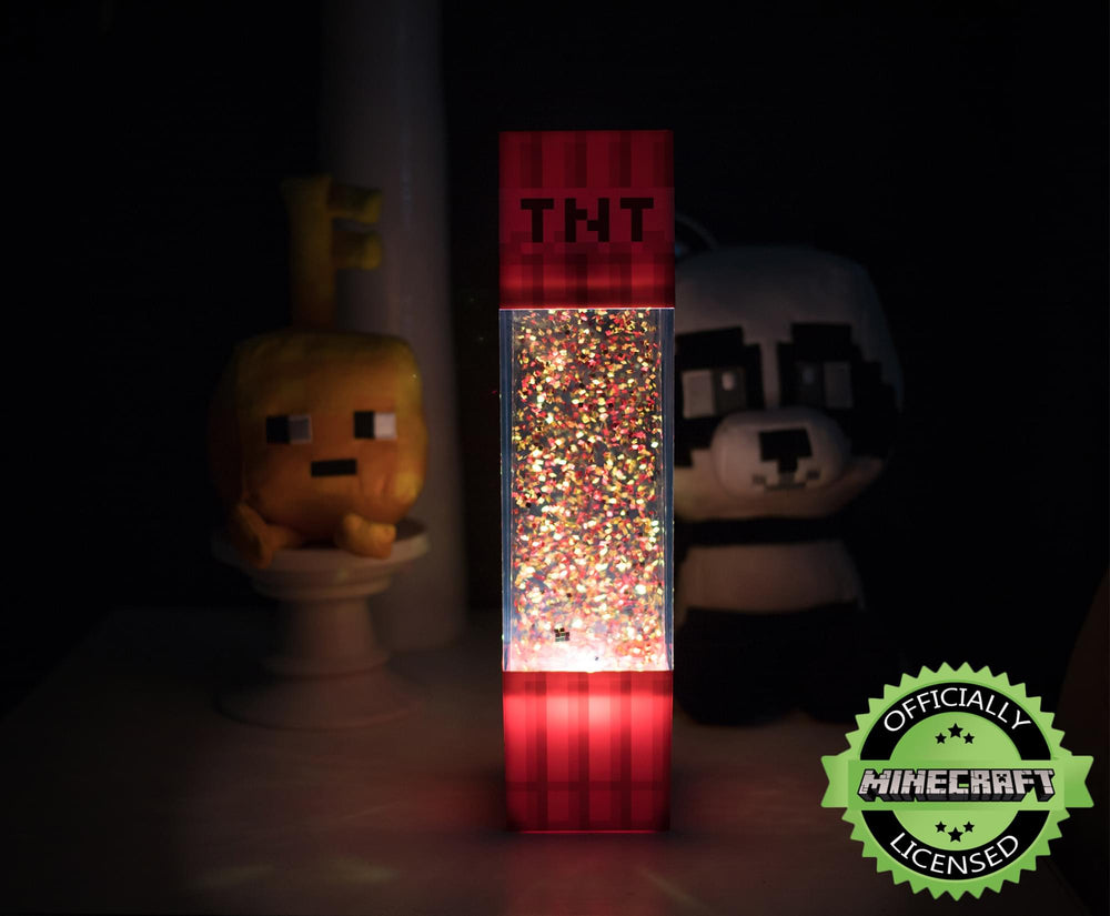 Minecraft TNT 12 Inch LED Glitter Motion Lamp | Free Shipping